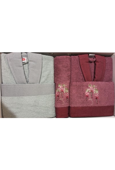 Taç Lea Mürdüm Gri Pure Cotton Aile Seti Taç Lea Mürdüm Gri Pure Cotton Aile Seti