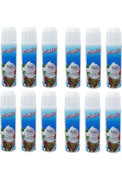 Duetto Sprey Krema Krem Şanti 12 x 250 ml Duetto Sprey Krema Krem Şanti 12 x 250 ml