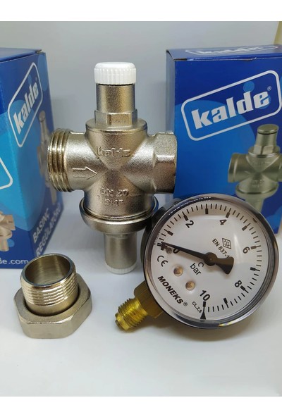 Seray Kalde Su Basınç Düşürücü Regülatör 3/4'' Rakorlu ve Manometreli Seray Kalde Su Basınç Düşürücü Regülatör 3/4'' Rakorlu ve Manometreli