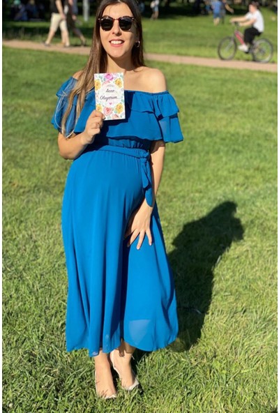 Macfly Carmen Yaka Firfir Elbise