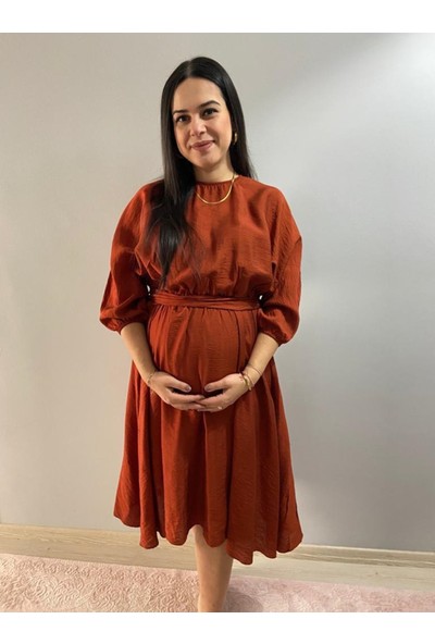 Macfly Kuşaklı Kiloş Elbise