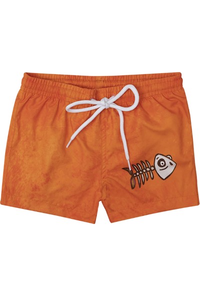 Slipstop SM21120159 Jason Turuncu Erkek Çocuk Short Mayo