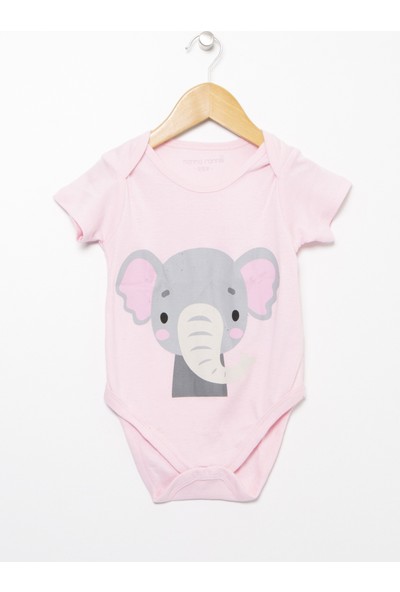 Mammaramma Bisiklet Yaka Pembe Kız Çocuk Body