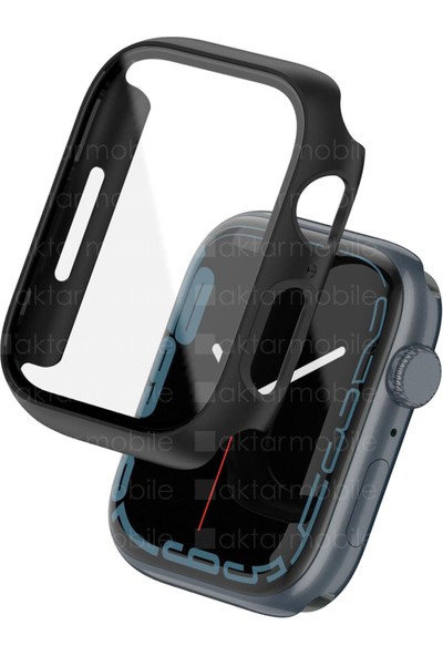 AktarMobile Apple Watch 7 45 mm Uyumlu Ekran Koruyucu Kasa Koruma Full Body Gard Tüm Gövde Koruyucu Tam Koruma Siyah AktarMobile Apple Watch 7 45 mm Uyumlu Ekran Koruyucu Kasa Koruma Full Body Gard Tüm Gövde Koruyucu Tam Koruma Siyah