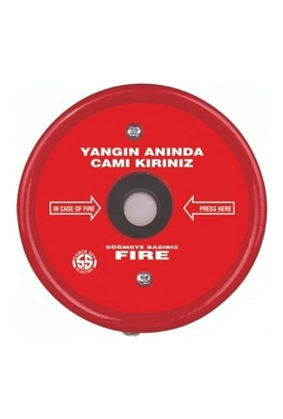 Çebi Sıva Üstü Yangın İhbar Butonu - Yuvarlak