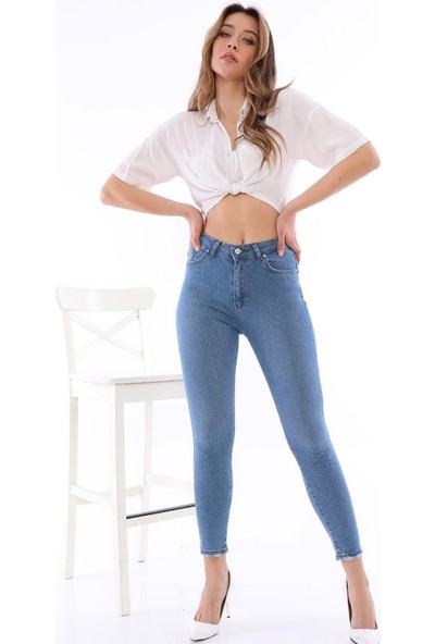 Rich Star Dar Kesim Denım Pantolon Mavi