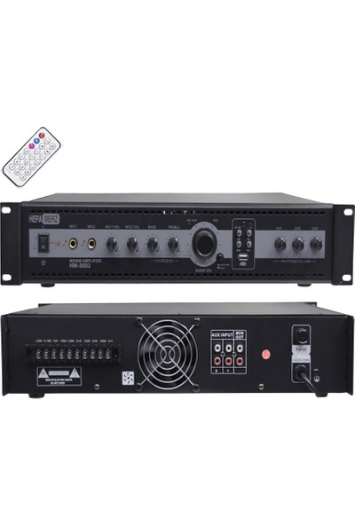 Hepa Merz Hm-3002 3 Bölgeli Anfi 300 Watt Trafolu Usb (3x100W) Hepa Merz Hm-3002 3 Bölgeli Anfi 300 Watt Trafolu Usb (3x100W)