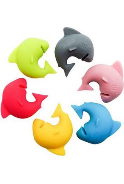 Grkn Silikon Köpek Balığı Kupa Belirteci Grkn Silikon Köpek Balığı Kupa Belirteci
