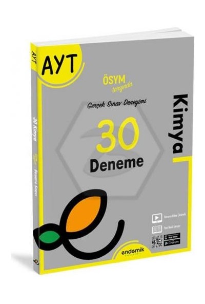 Endemik Yayınları 2022 Ayt Kimya 30 Deneme Sınavı Endemik Yayınları 2022 Ayt Kimya 30 Deneme Sınavı
