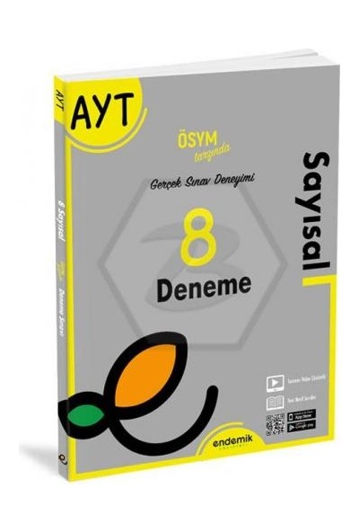 Endemik Yayınları 2022 Ayt Sayısal 8 Deneme Sınavı