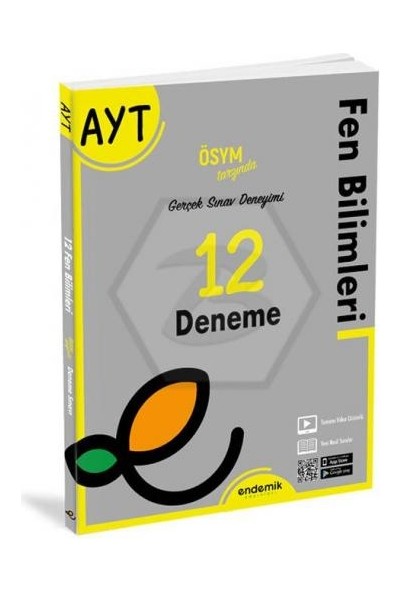 Endemik Yayınları 2022 Ayt Fen Bilimleri 12 Deneme Sınavı Endemik Yayınları 2022 Ayt Fen Bilimleri 12 Deneme Sınavı