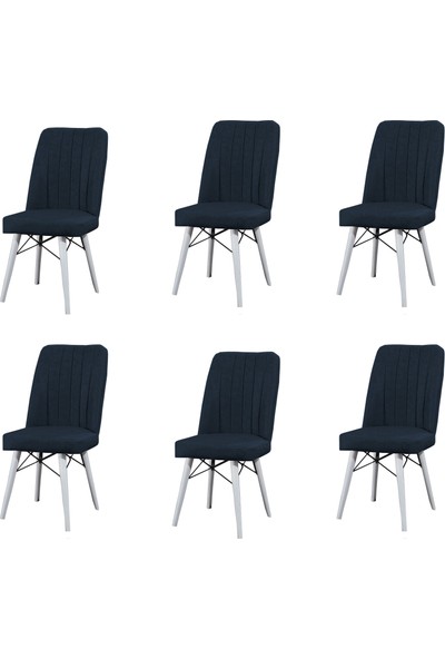 Uzel Mutfak Sandalyesi 6 Adet Kare Gold Beyaz Gürgen Ayaklı Sandalye Nubuk Uzel Mutfak Sandalyesi 6 Adet Kare Gold Beyaz Gürgen Ayaklı Sandalye Nubuk