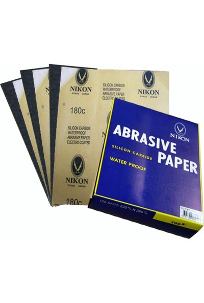 Gürçay Hırdavat Nikon Su Zımparası 230X280MM 10'lu Paket 600 Kum Gürçay Hırdavat Nikon Su Zımparası 230X280MM 10'lu Paket 600 Kum