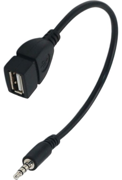 Prettyia 3.5mm Erkek Aux Ses Için USB Kadın Dönüştürücü Kablosu Araba Aux Portu Için (Yurt Dışından)