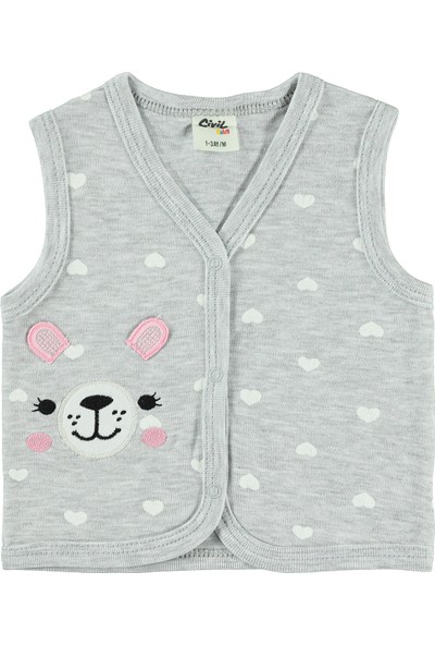Civil Baby Kız Bebek Yelek 1-9 Ay Grimelanj