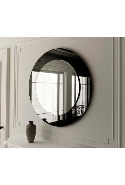 Mirror Land Füme Kenarlı Dekoratif Ayna/konsol Aynası/yuvarlak Ayna/ 70CM Çapında Mirror Land Füme Kenarlı Dekoratif Ayna/konsol Aynası/yuvarlak Ayna/ 70CM Çapında