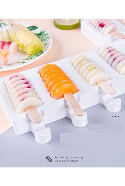 Twister Modeli Silikon Dondurma Kalıbı 8li Twister Modeli Silikon Dondurma Kalıbı 8li