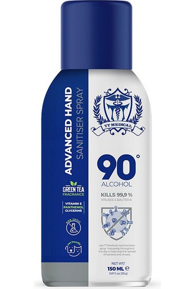 Alkol Bazlı Antibakteriyel El ve Yüzey Dezenfektan Sprey 150ML Doğal Formül