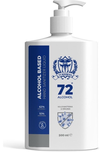 Alkol Bazlı Antibakteriyel Sıvı El Dezenfektanı Solüsyonlu 500ML Yüksek Korumalı Alkol Bazlı Antibakteriyel Sıvı El Dezenfektanı Solüsyonlu 500ML Yüksek Korumalı