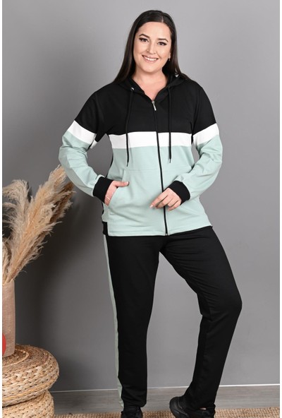 Koza Kadın Garnil Fermuarlıi Eşofman Takımı 3072-22 Koza Kadın Garnil Fermuarlıi Eşofman Takımı 3072-22