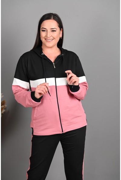 Koza Kadın Garnil Fermuarlıi Eşofman Takımı 3072-22 Koza Kadın Garnil Fermuarlıi Eşofman Takımı 3072-22