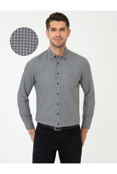 Pierre Cardin Siyah Slim Fit Gömlek 50247965-VR046