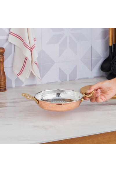 Karaca Mesopotamia Bakır Sahan 18 cm