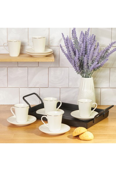 Karaca Eleta 6 Kişilik Kahve Fincan Takımı 90 ml Karaca Eleta 6 Kişilik Kahve Fincan Takımı 90 ml