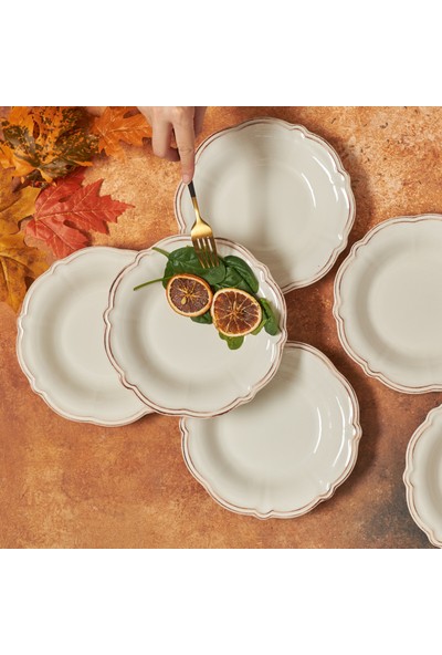 Karaca Fulya 6'lı Çukur Tabak