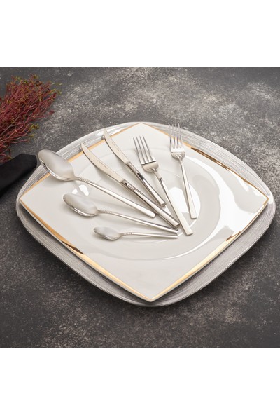 Karaca 84 Parça 12 Kişilik Elegance Nil Çatal Kaşık Bıçak Takımı