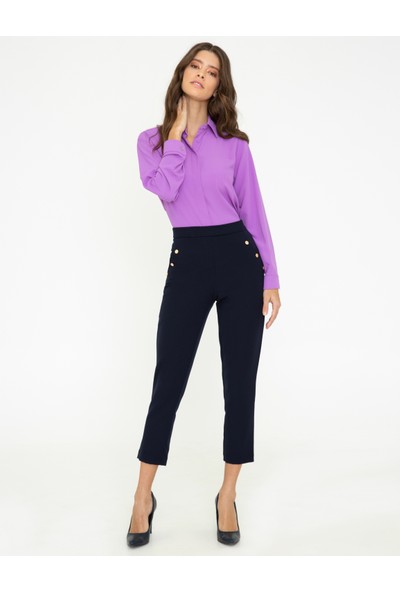 Pierre Cardin Lacivert Slim Fit Pantolon 50245024-VR033