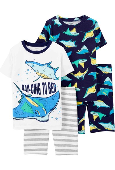 Carter's Carters Erkek Çocuk 4'lü Pijama 3K496110