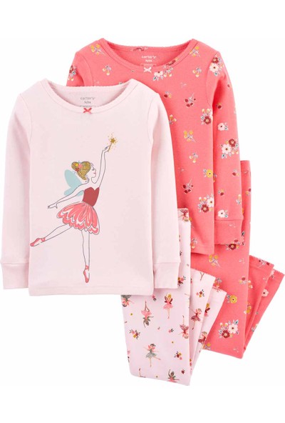 Carter's Carters Küçük Kız Çocuk 4'lü Pijama 2J115310