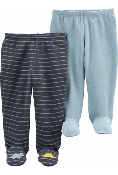 Carter's Carters Layette Erkek Bebek 2'li Patikli Pantolon 1L776610 Carter's Carters Layette Erkek Bebek 2'li Patikli Pantolon 1L776610