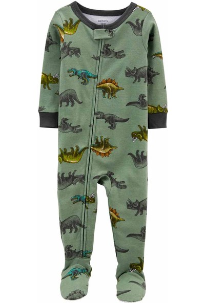 Carter's Carters Erkek Bebek Tekli Pijama Tulum 1L727510 Carter's Carters Erkek Bebek Tekli Pijama Tulum 1L727510
