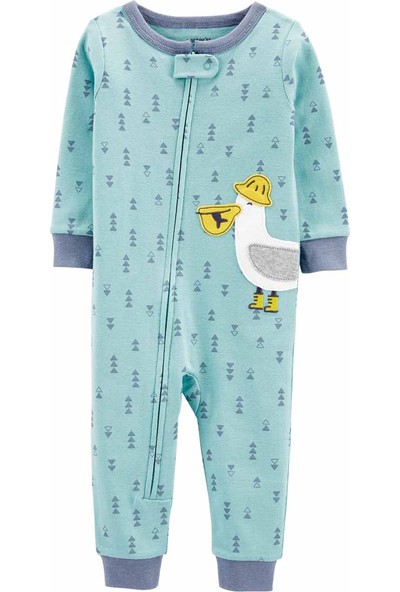 Carter's Carters Erkek Bebek Tekli Pijama Tulum 1L728811 Carter's Carters Erkek Bebek Tekli Pijama Tulum 1L728811