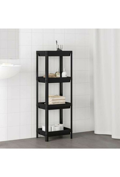 Lorin 4 Katlı Raf Ünitesi Pratik Çok Amaçlı Düzenleyici Banyo Rafı Mutfak Rafı Ayakkabılık Siyah Lorin 4 Katlı Raf Ünitesi Pratik Çok Amaçlı Düzenleyici Banyo Rafı Mutfak Rafı Ayakkabılık Siyah