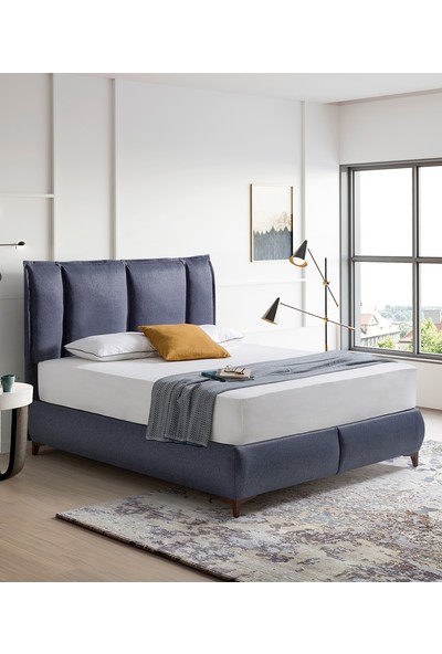 Homedius Berlin Sandıklı Baza ve Başlık Takımı 160X200 cm