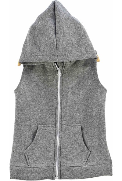 Zeyland Unisex Çocuk Kapüşonlu Fermuarlı Yelek (4-15YAŞ)