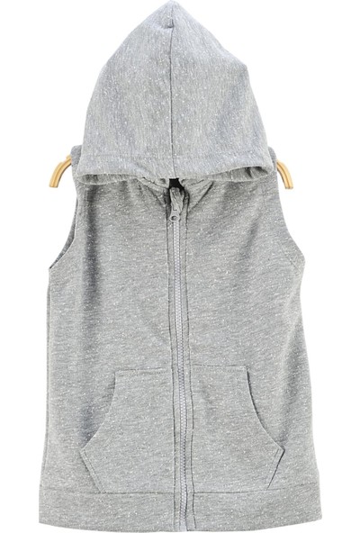 Zeyland Unisex Çocuk Kapüşonlu Fermuarlı Yelek (4-15YAŞ)