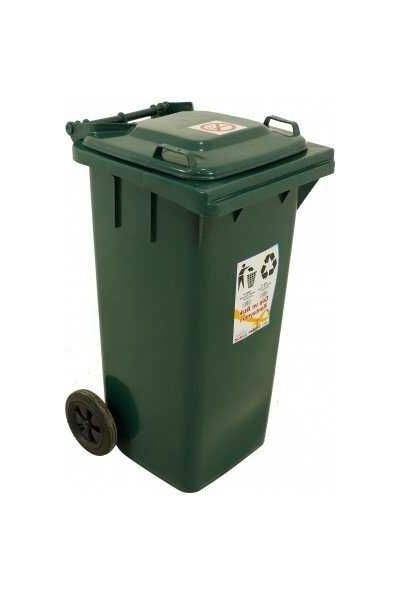 Sağlam Plastik Çöp ve Atık Konteyneri 120 Lt Tekerlekli