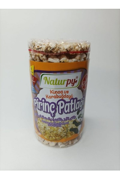 Naturpy Kinoa ve Karabuğdaylı Pirinç Patlağı 100 gr Naturpy Kinoa ve Karabuğdaylı Pirinç Patlağı 100 gr