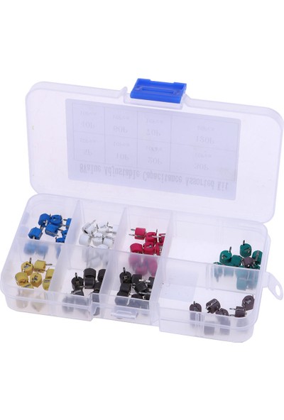 Prettyia 80X 6mm Plastik Kapak Düzeltici Değişken Kapasitans Kapasitör Kiti Için (Yurt Dışından) Prettyia 80X 6mm Plastik Kapak Düzeltici Değişken Kapasitans Kapasitör Kiti Için (Yurt Dışından)