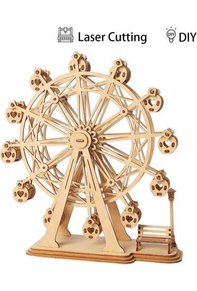 Robotime 3D Ahşap Yapboz Oyuncak (Yurt Dışından)