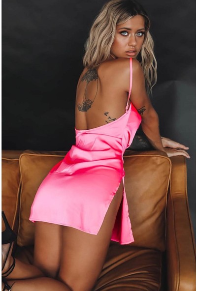 Merry See Saten Kısa Yırtmaçlı Fantezi Babydoll Merry See Saten Kısa Yırtmaçlı Fantezi Babydoll