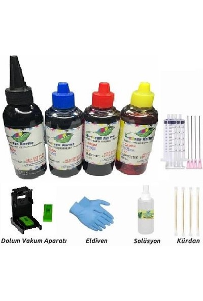 Canon MG2250 MG2450 MG2455 MG2555 Uyumlu Kartuş Dolum Seti 40 Dolumluk Canon MG2250 MG2450 MG2455 MG2555 Uyumlu Kartuş Dolum Seti 40 Dolumluk