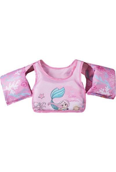 Prettyia Sevimli Çocuk Yüzme Yelek Yüzer Yardım Kol Bankası Çocuk Hayat Güvenlik Ceket Mavi Kuyruklu Denizkızı (Yurt Dışından)