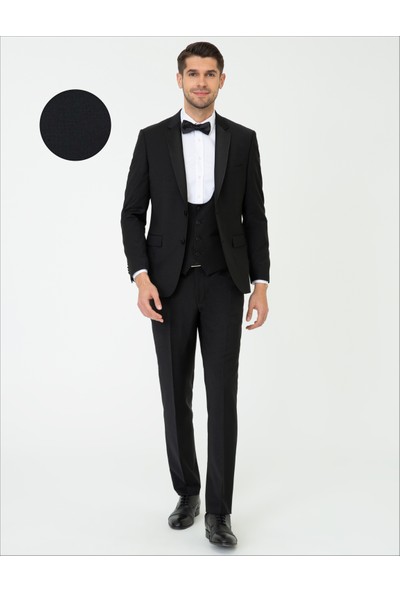 Pierre Cardin Siyah Yelekli Damatlık Smokin 50229857-VR046