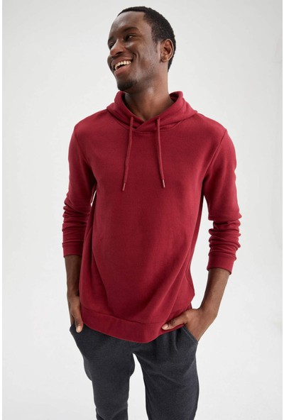 DeFacto Regular Fit Kapüşonlu Basic Sweatshirt S9052AZ21AU