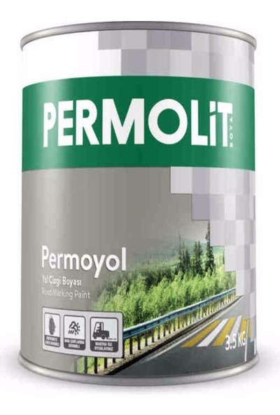 Permoli̇t Permoyol Yol Çi̇zgi̇ Boyası Sarı 3,5 kg